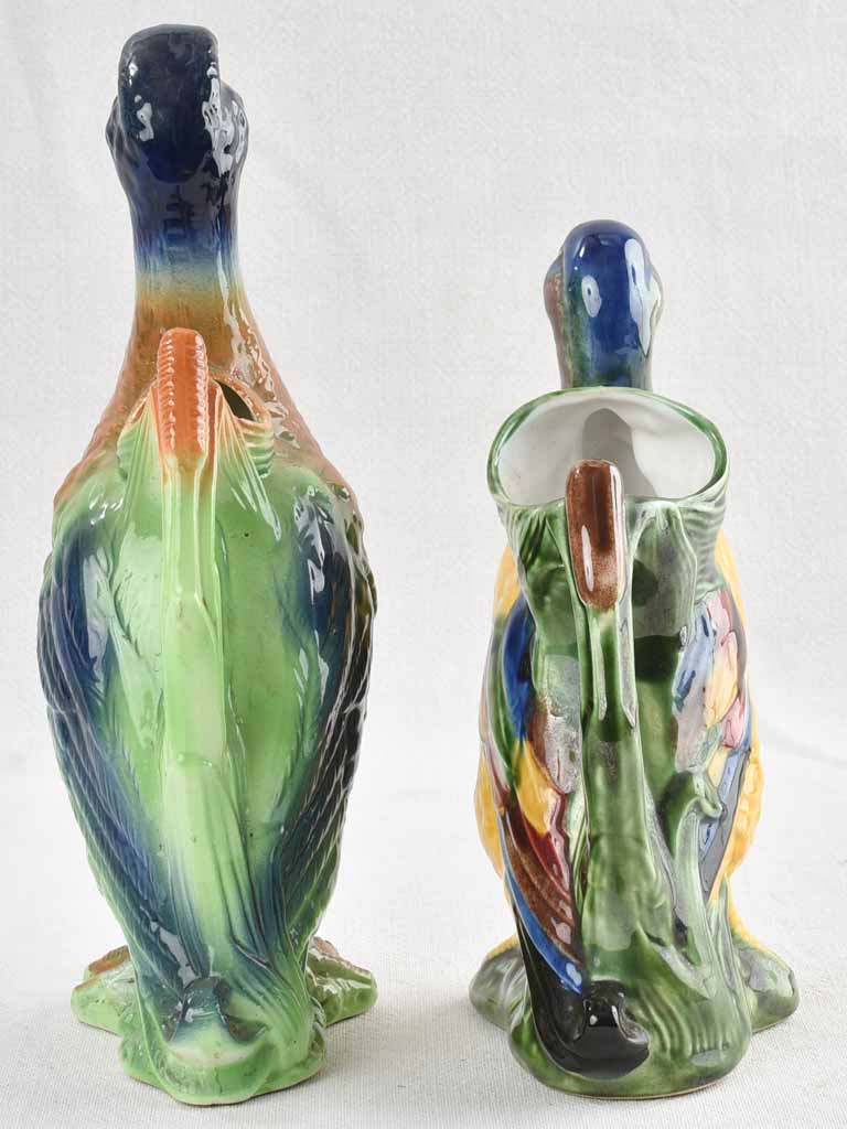 Pair of Barbotine duck water pitchers 13" – Chez Pluie