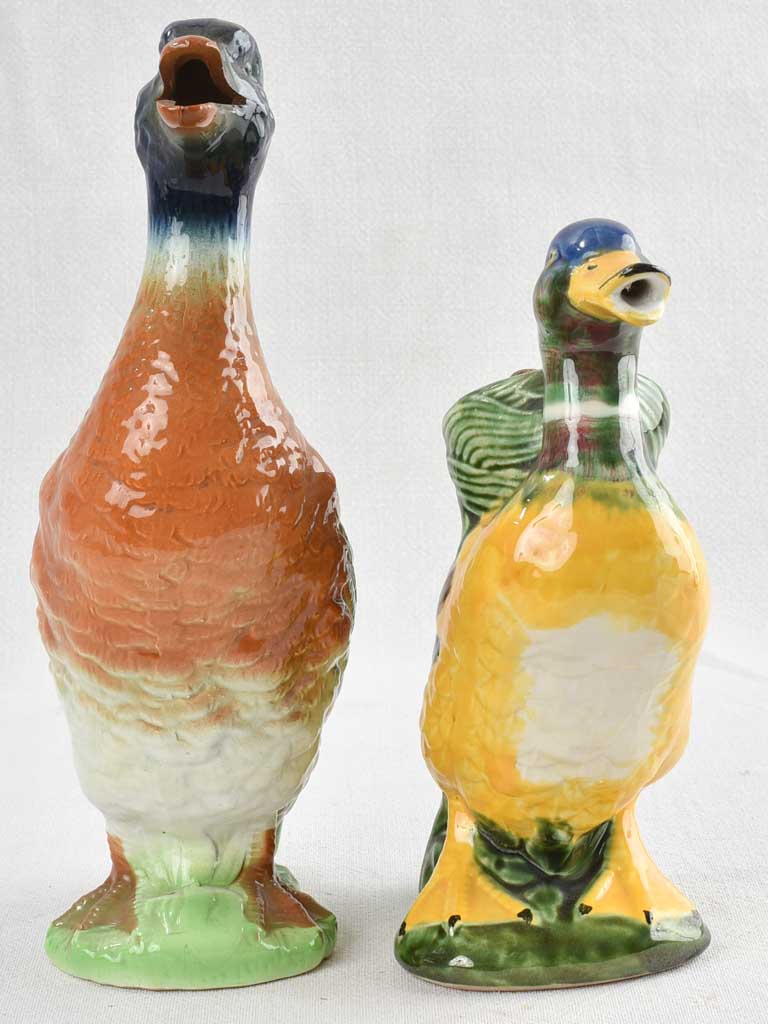 Pair of Barbotine duck water pitchers 13" – Chez Pluie