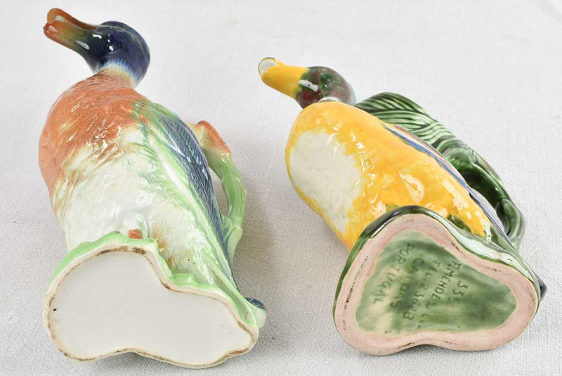 Pair of Barbotine duck water pitchers 13" – Chez Pluie
