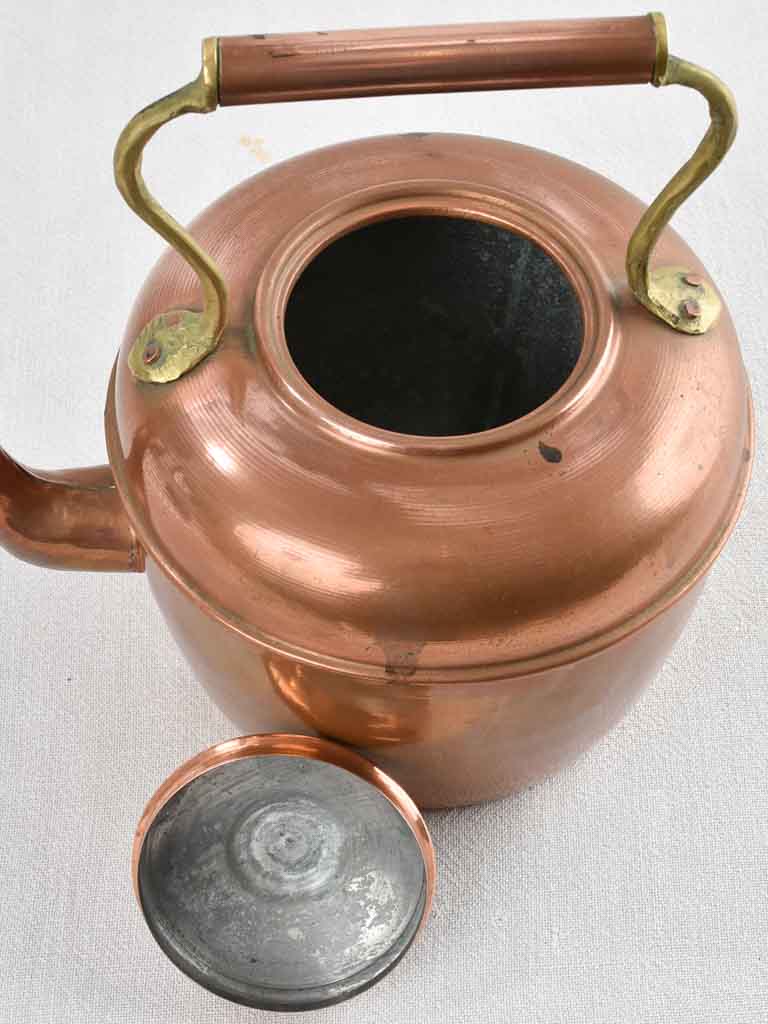 Antique French copper kettle 11¾" – Chez Pluie