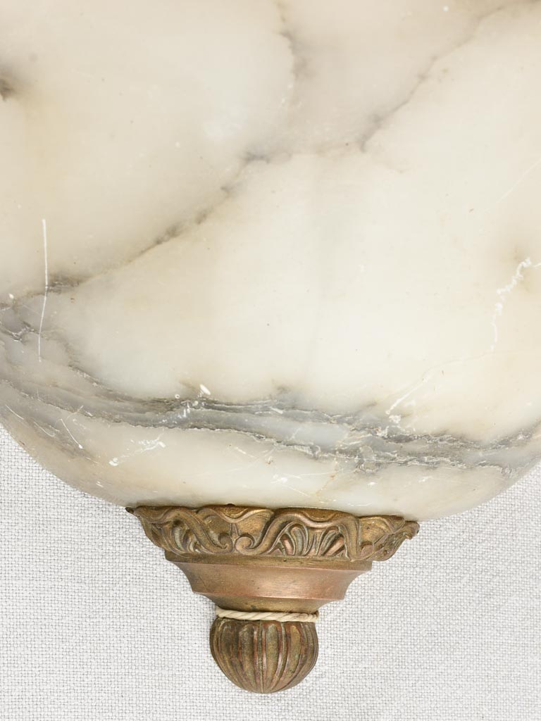 Alabaster wall sconce - 1940s - 8¾" – Chez Pluie