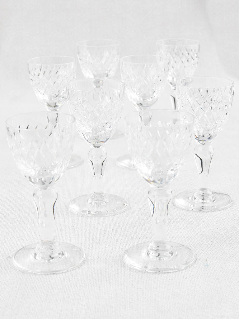 8 vintage French digestif glasses – Chez Pluie