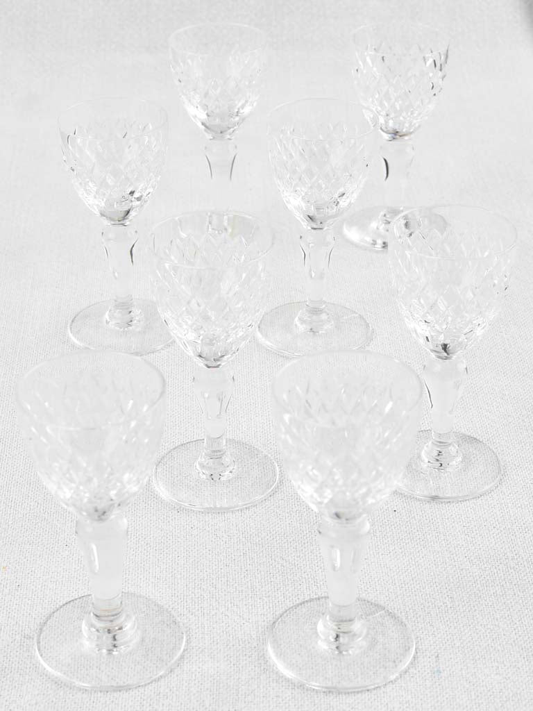 8 vintage French digestif glasses – Chez Pluie