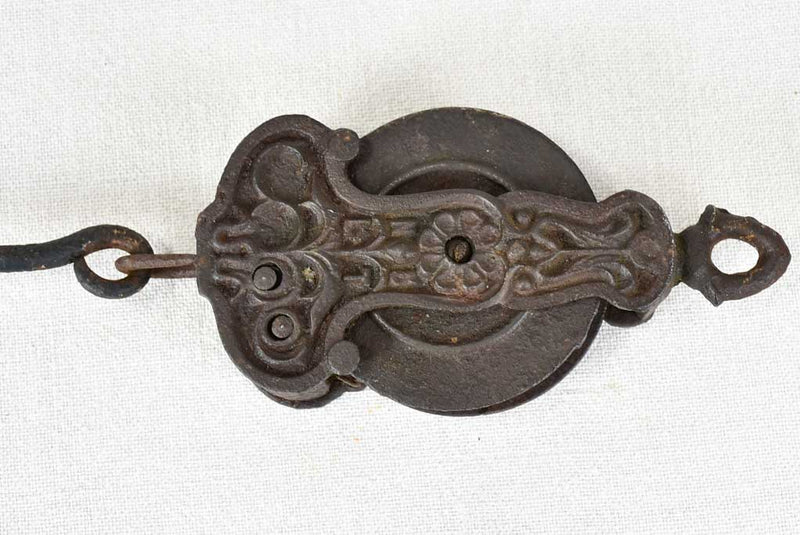 19th century cast iron water well chain and hook – Chez Pluie