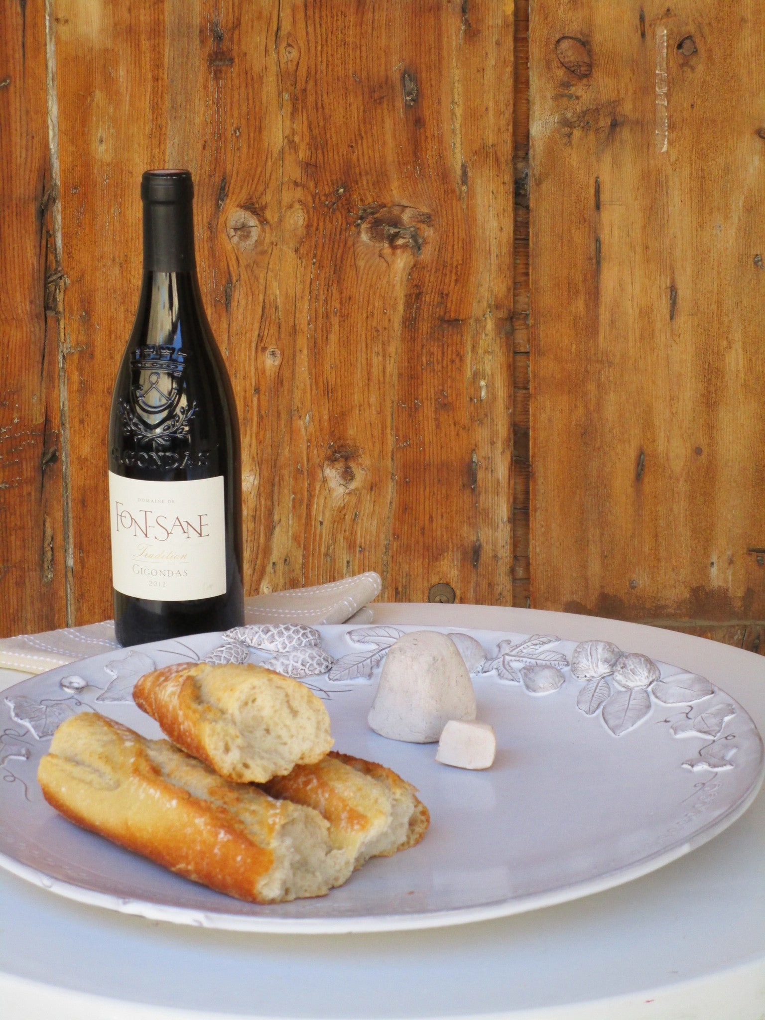 Large flat platter – autumn harvest – Chez Pluie