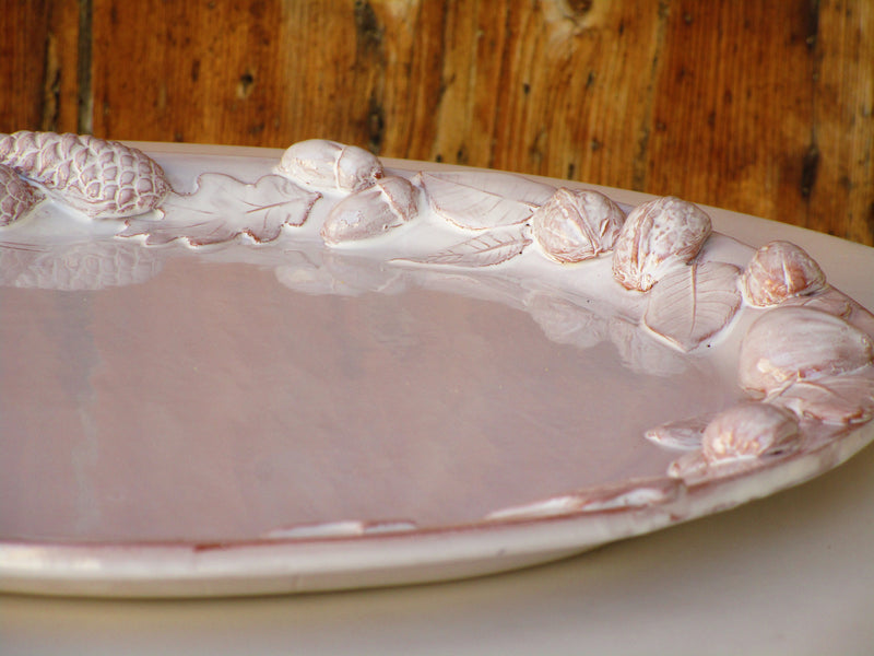 Medium flat platter – autumn harvest – Chez Pluie