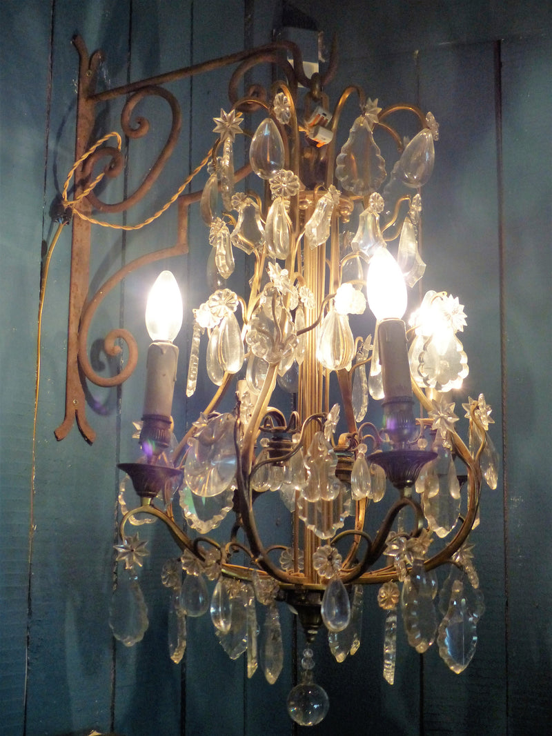 1940’s French wall mounted chandelier – Chez Pluie