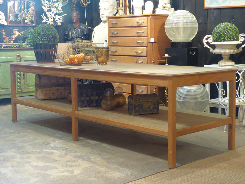 Large French draper’s table – circa 1900’s – Chez Pluie